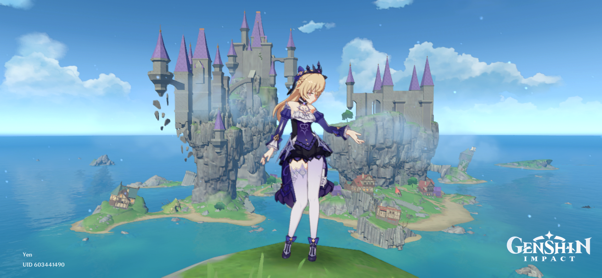 Full view of Fischl and her castle 🏰 Genshin Impact | HoYoLAB