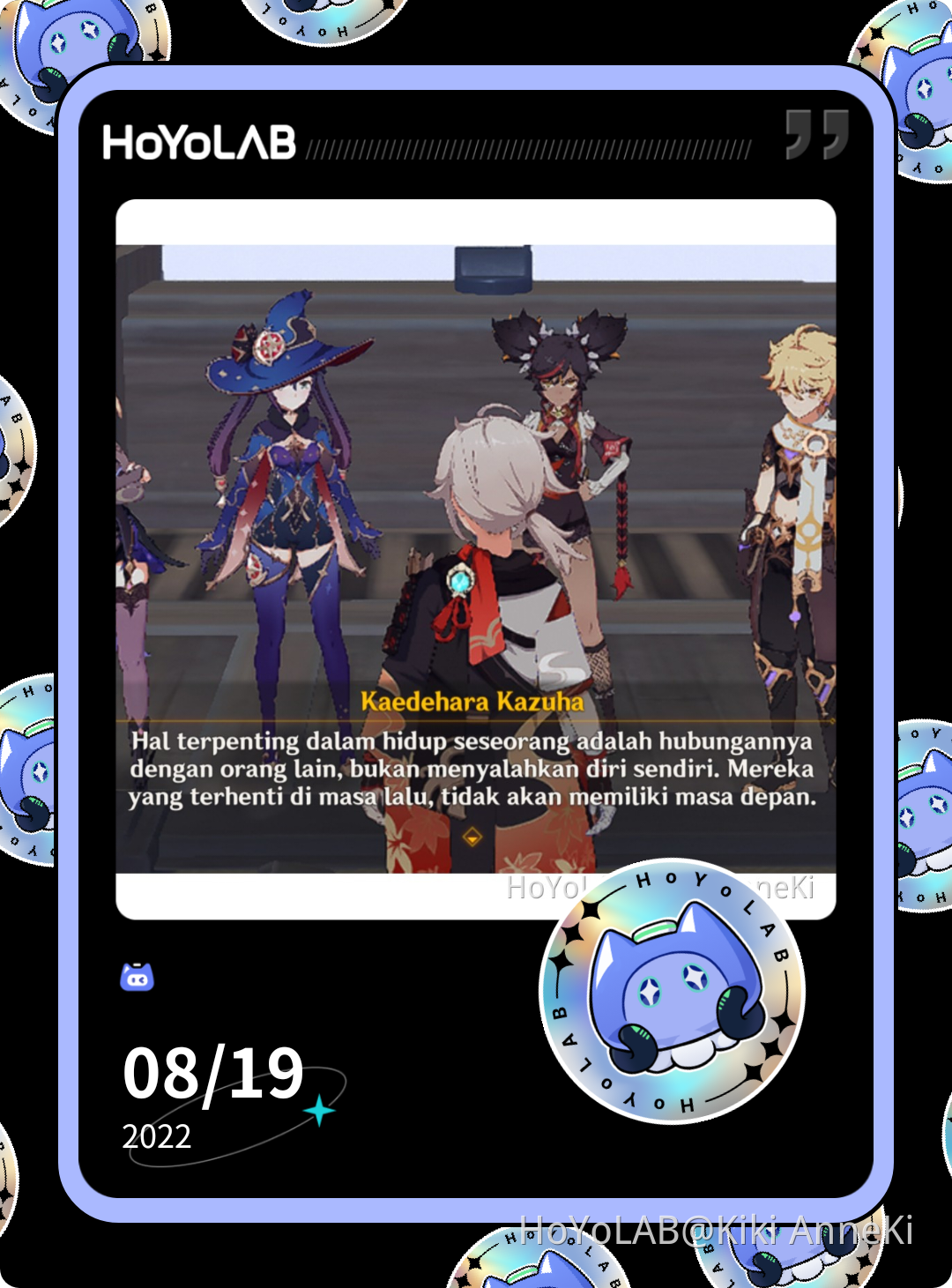 08/19 Diary -# Those Memorable Stories Genshin Impact | HoYoLAB