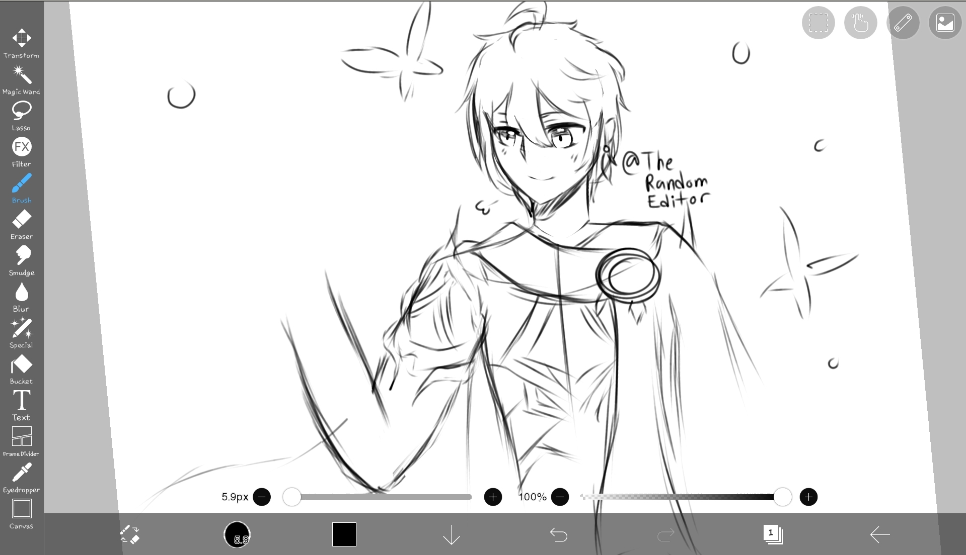 Aether sketch - Crystalfly Genshin Impact | HoYoLAB