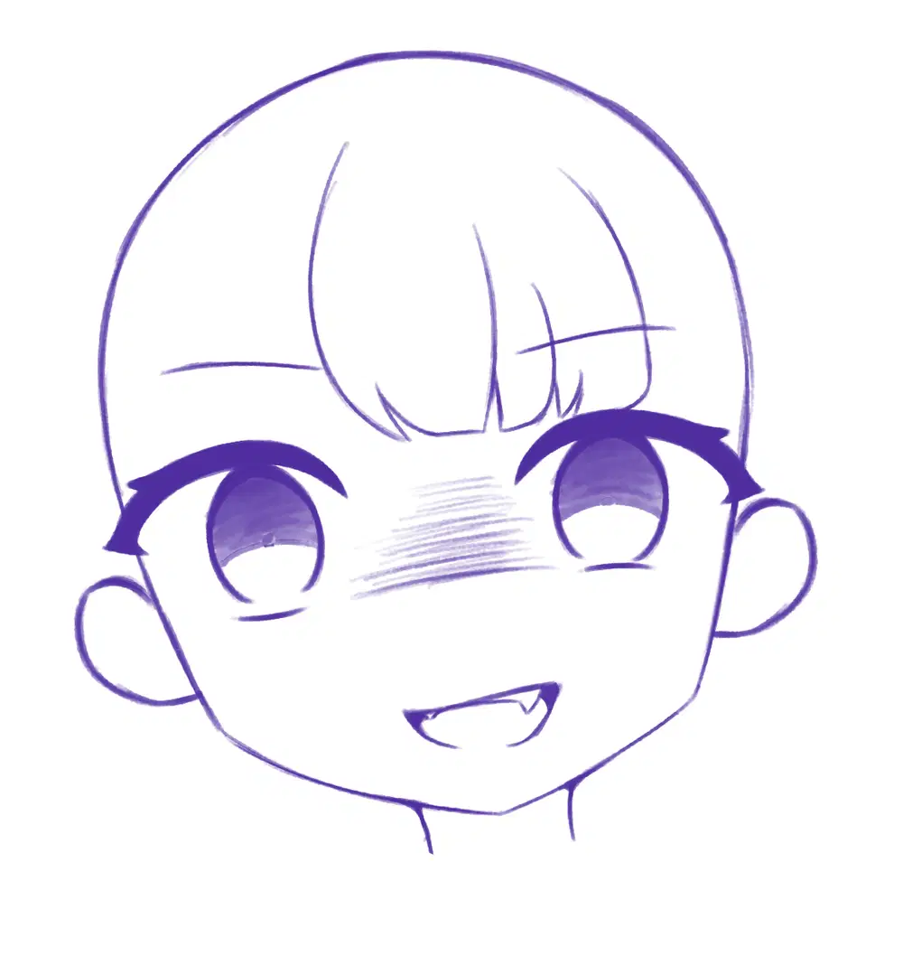 how to draw anime fluffy hair