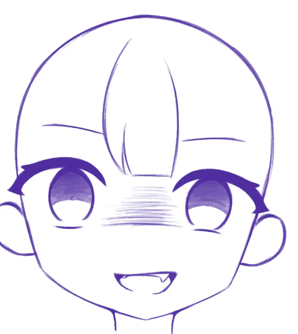 how to draw chibi hair for beginners