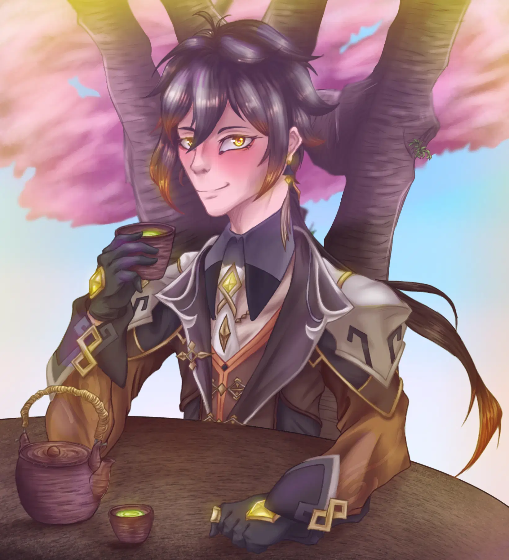 POV: Zhongli takes you out for some tea 😌 Genshin Impact | HoYoLAB