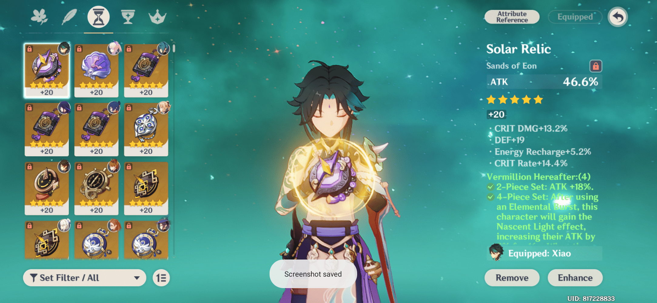 New Xiao build with vermilion, rate my build Genshin Impact | HoYoLAB