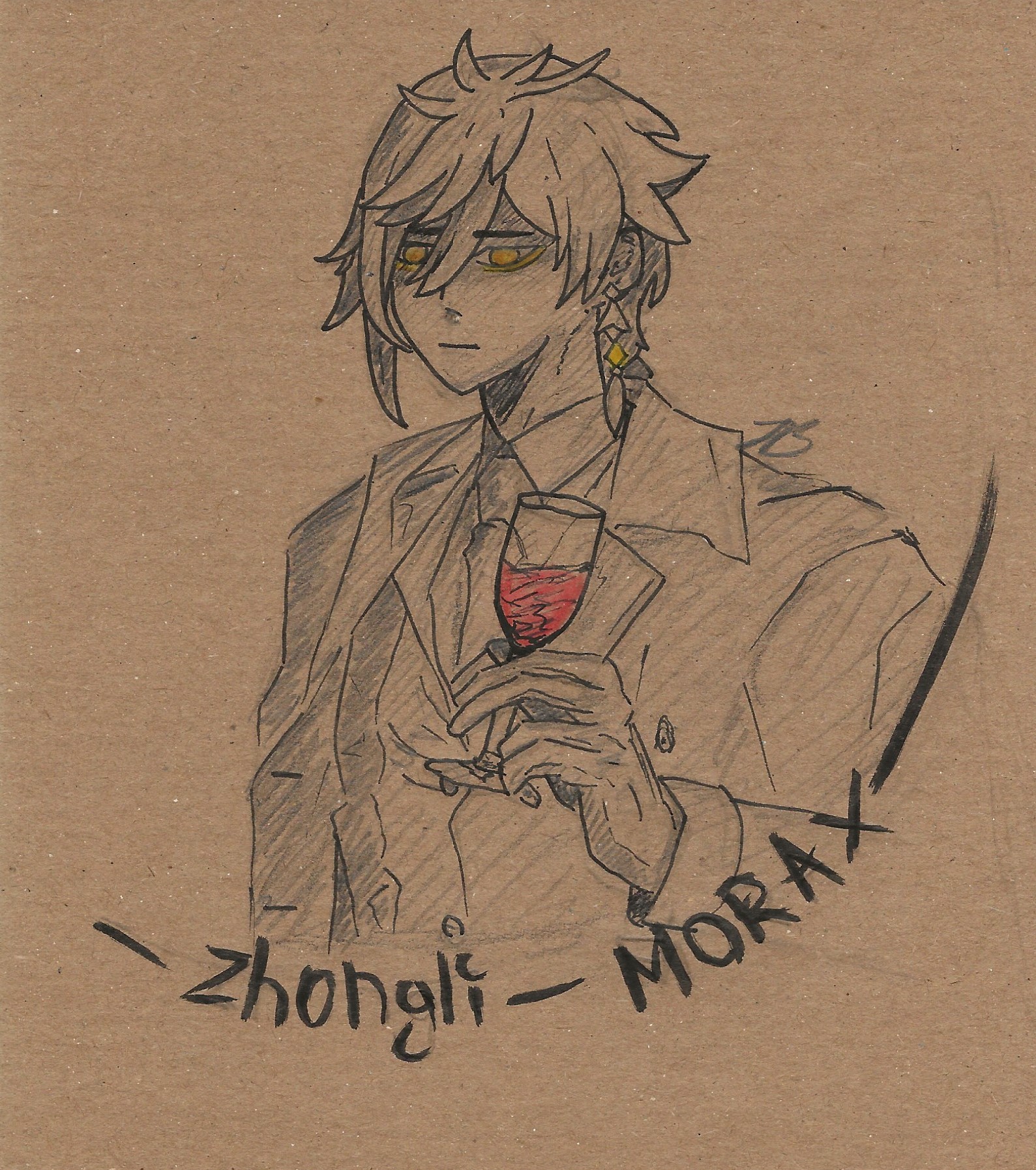 Zhongli fan art Genshin Impact | HoYoLAB