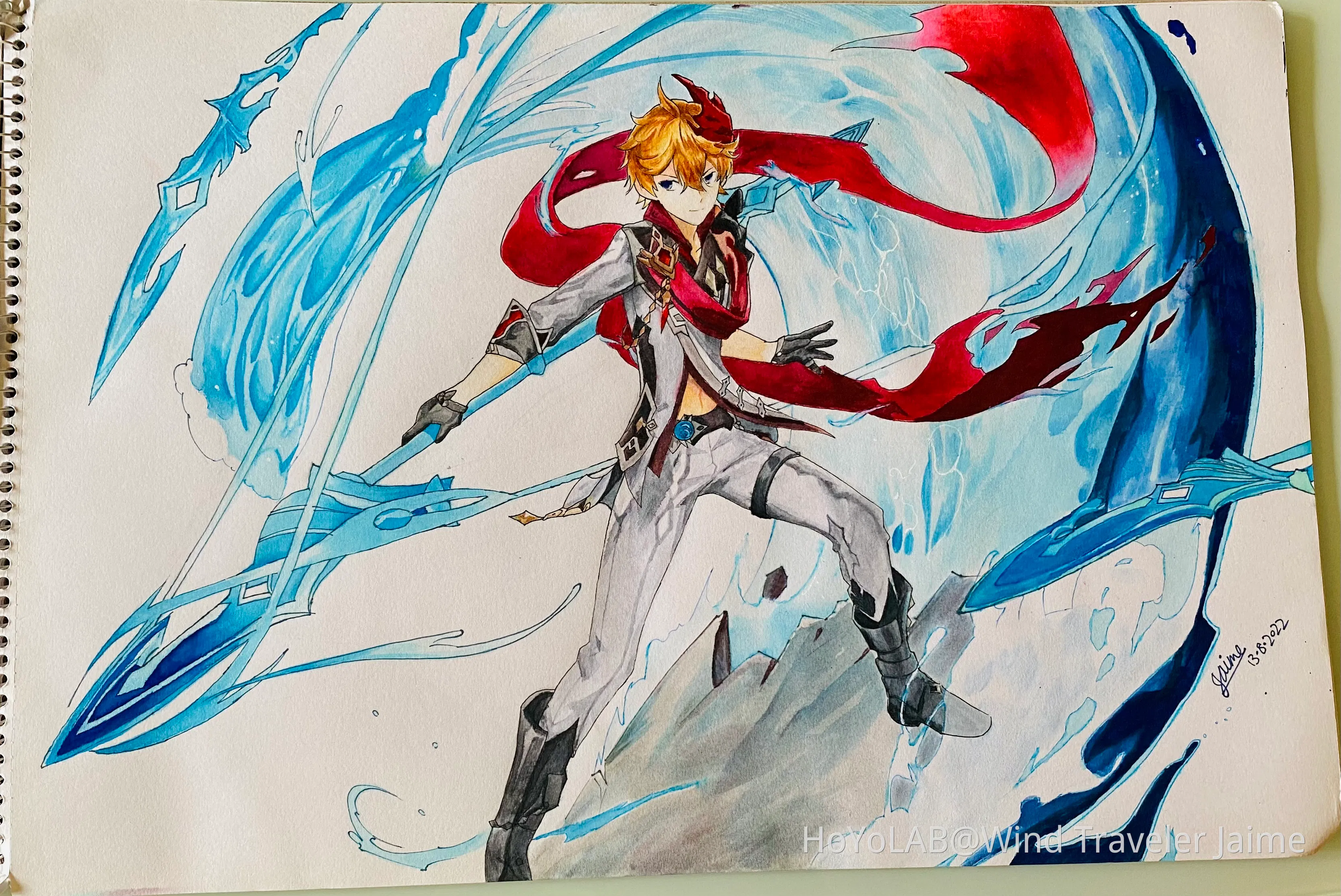 Childe gacha art finished!!🐳 Genshin Impact | HoYoLAB