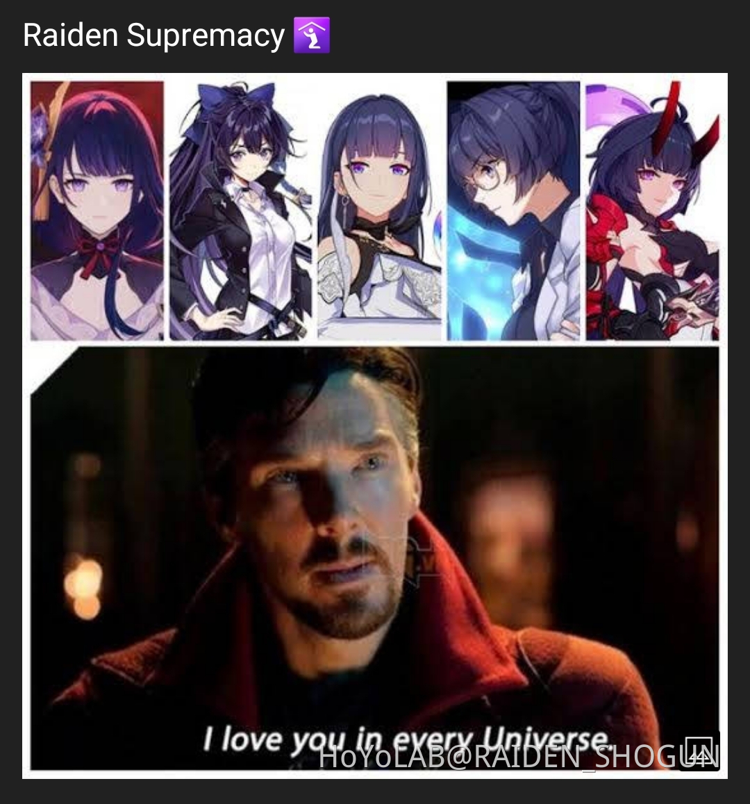 Do you Love Raiden in every Universe ? Honkai Impact 3rd | HoYoLAB