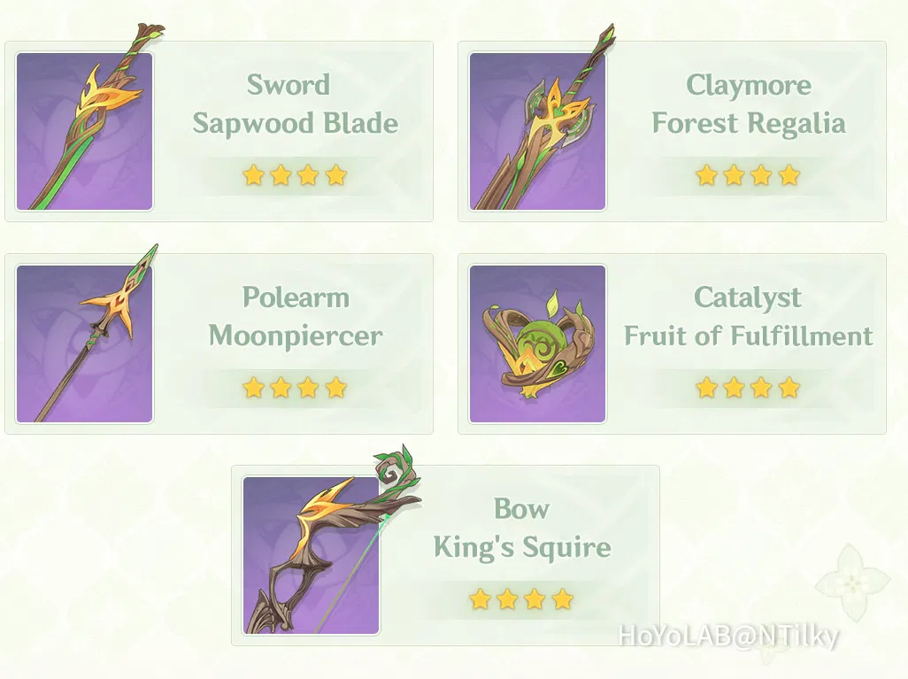 Sumeru Craftable Weapons look AWESOME! Genshin Impact | HoYoLAB