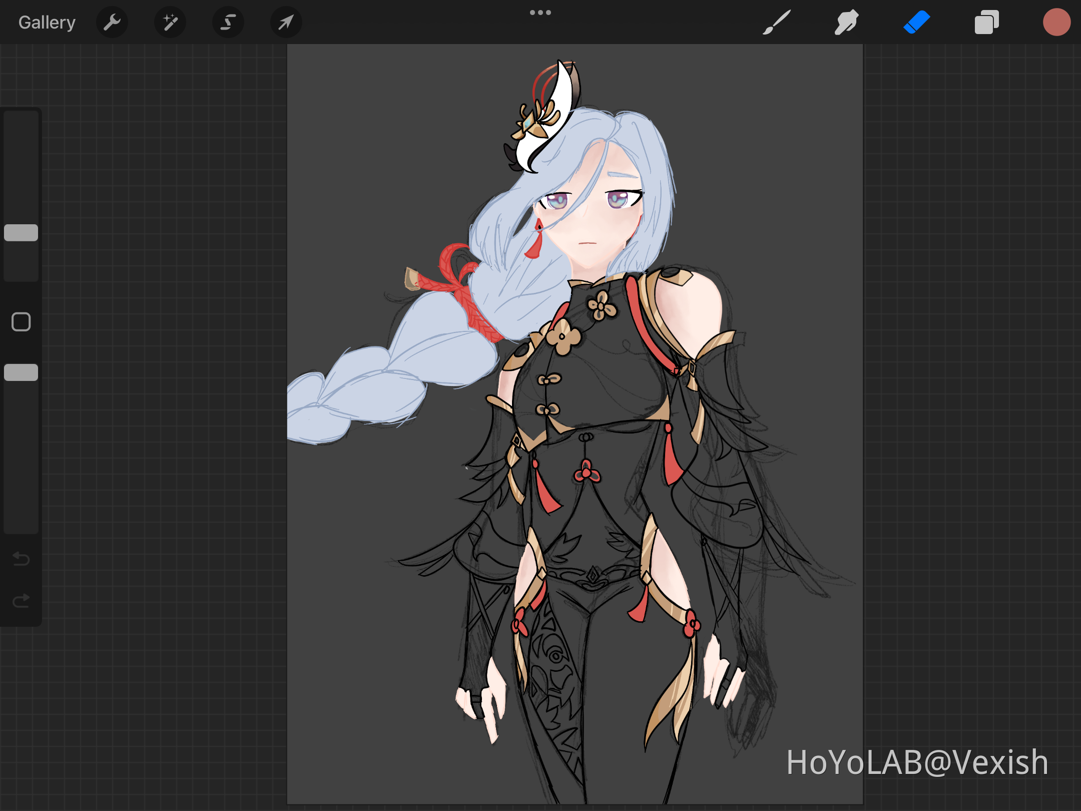 WIP of shenhe art :D Genshin Impact | HoYoLAB