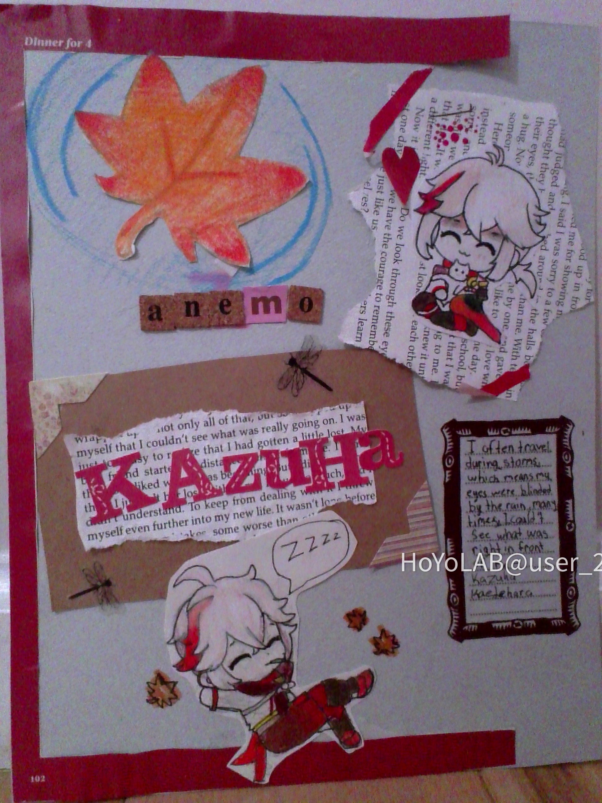 Kazuha scrape book | Genshin Impact | HoYoLAB