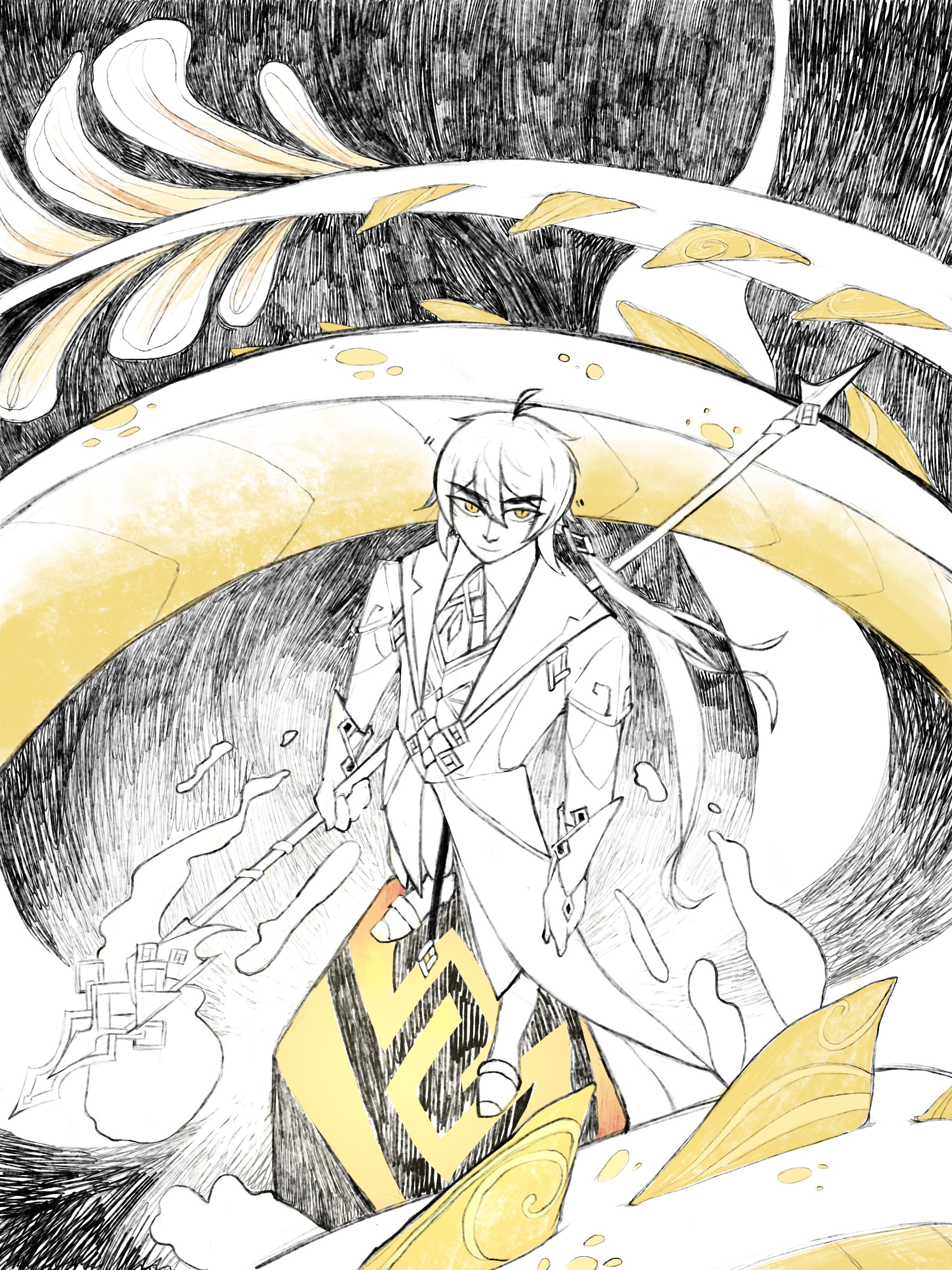"Vago Mundo" Zhongli Fan Art Contest Genshin Impact | HoYoLAB