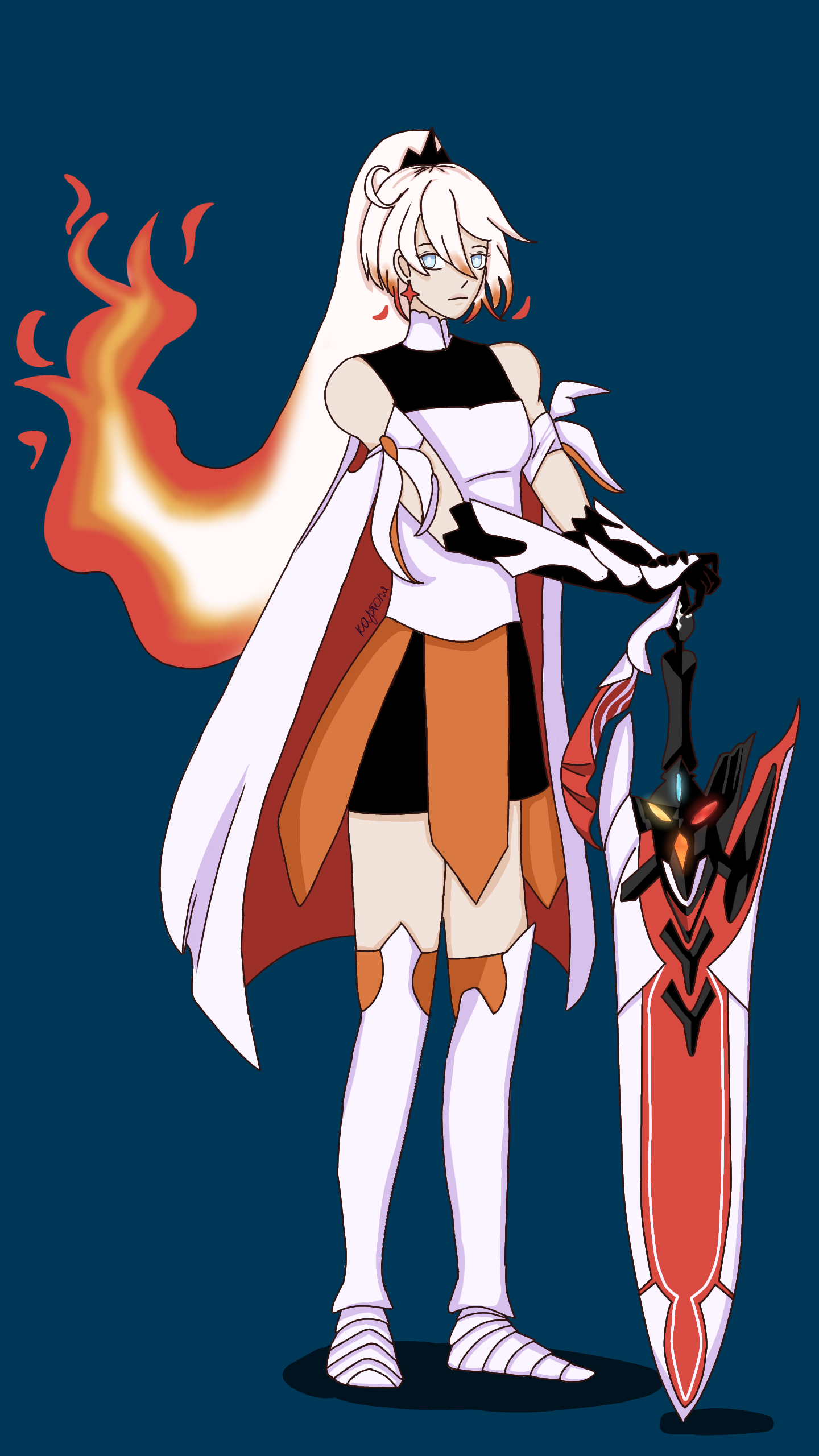 I drew HoF in knight's armor Honkai Impact 3rd | HoYoLAB