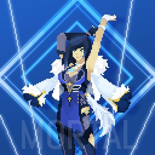 Yelan in Pixel Art~ Genshin Impact | HoYoLAB