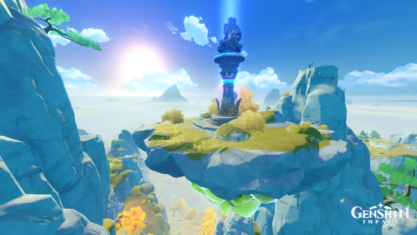 The Statue of the Seven - Ameno, Geo, Electro : Perfect spots Genshin ...