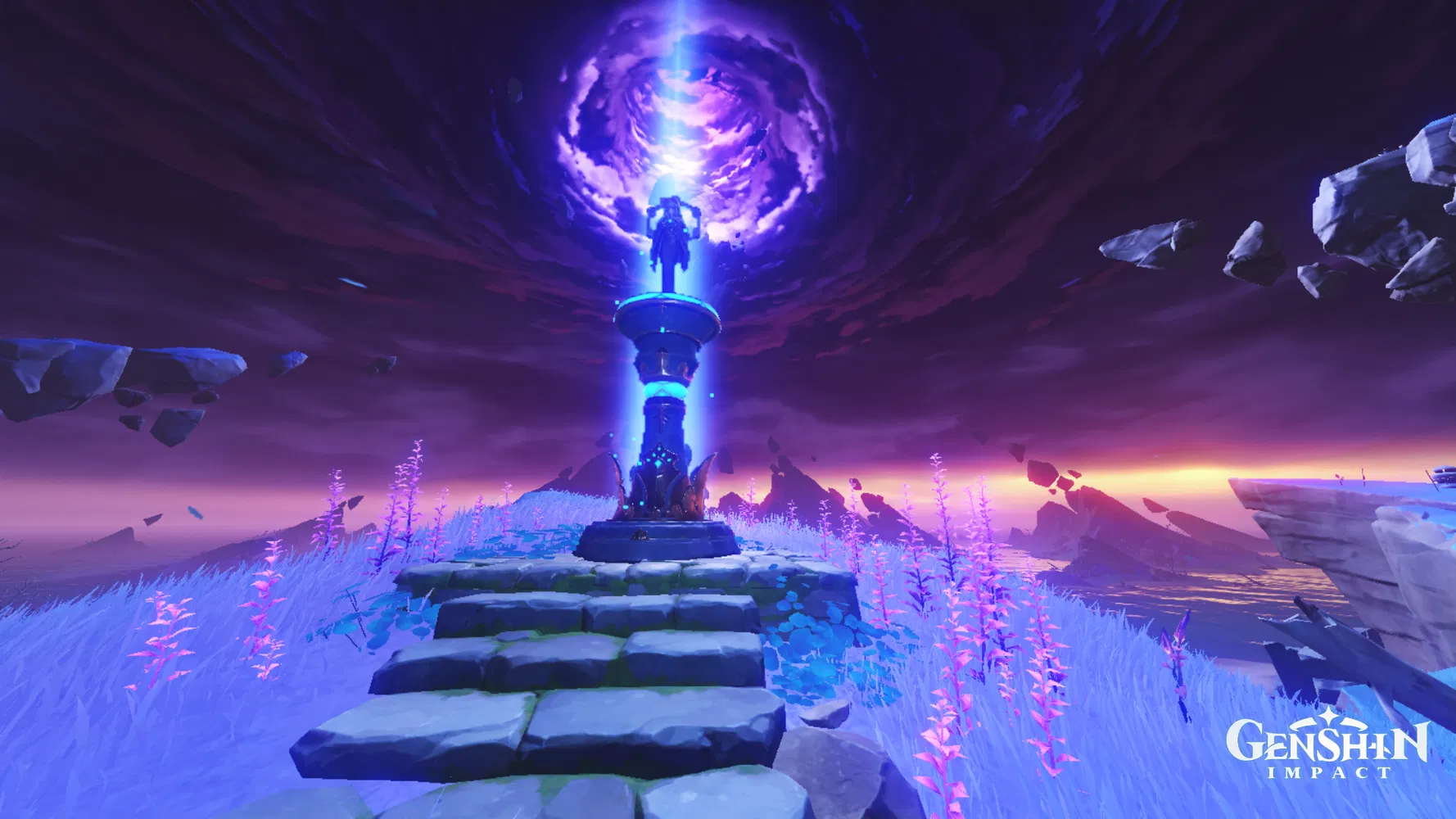 The Statue of the Seven - Ameno, Geo, Electro : Perfect spots Genshin ...