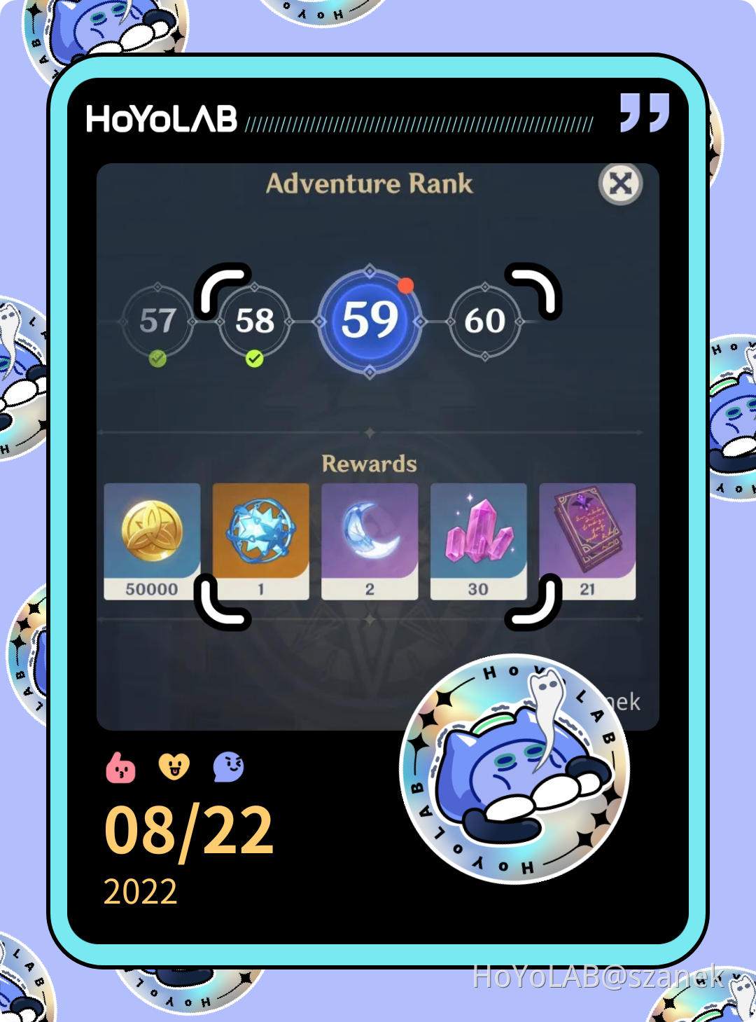 08/22 Diary -# My Museum of Achievements Genshin Impact | HoYoLAB