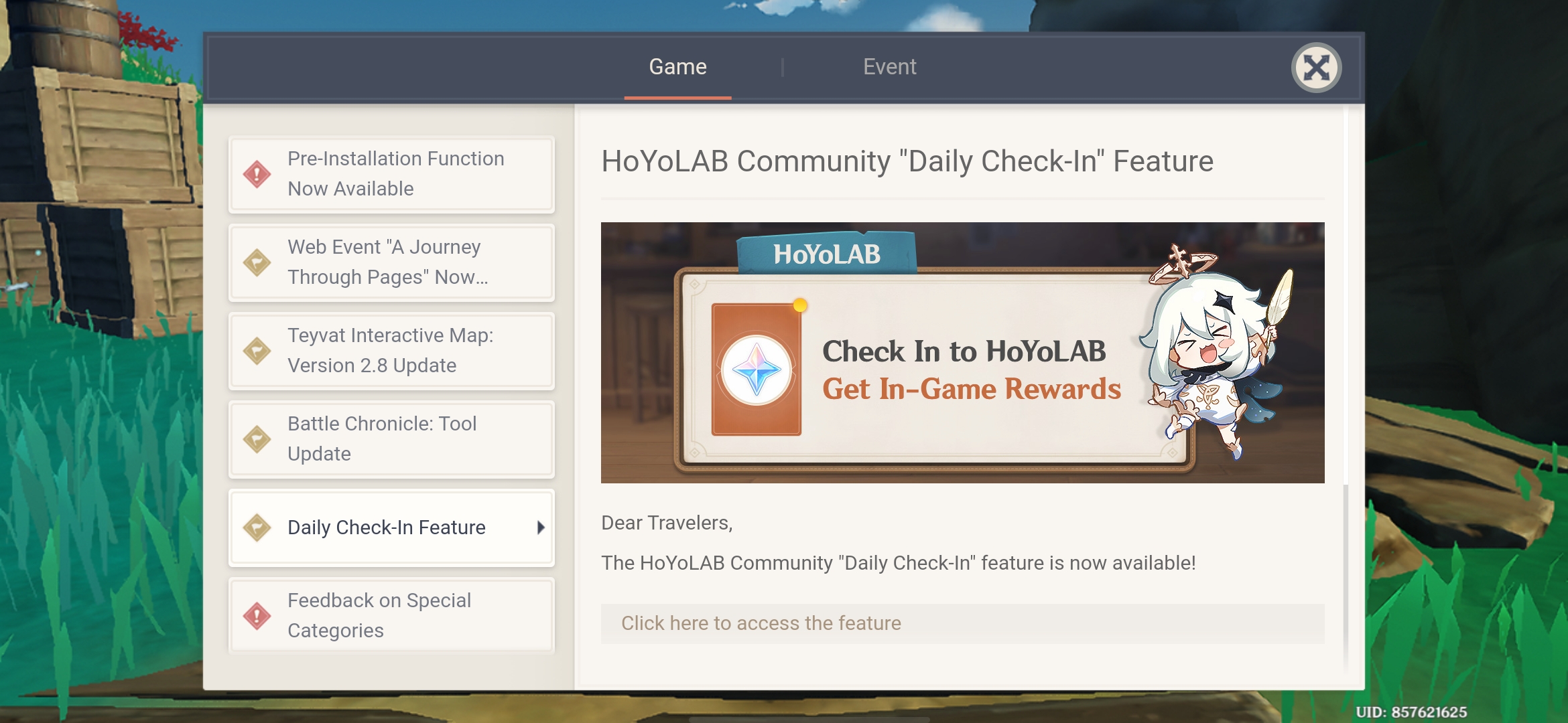 Genshin impact daily check reward !! Genshin Impact | HoYoLAB