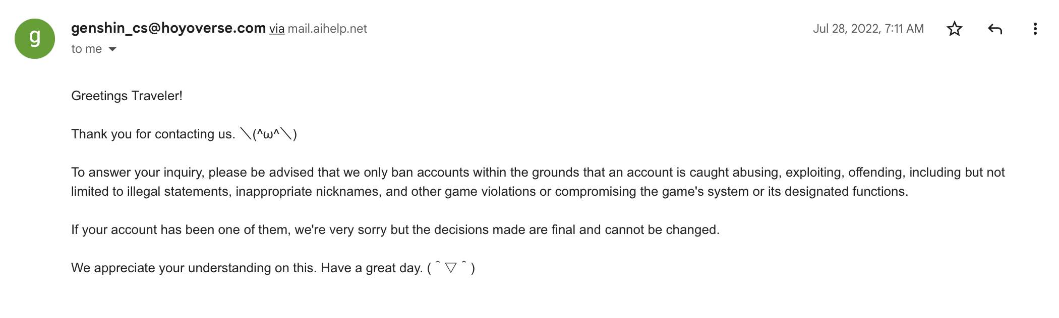 I Am Incredibly Disappointed In How My Account s Ban Has Been Handled i-am-incredibly-disappointed-in-how-my-account-s-ban-has-been-handled