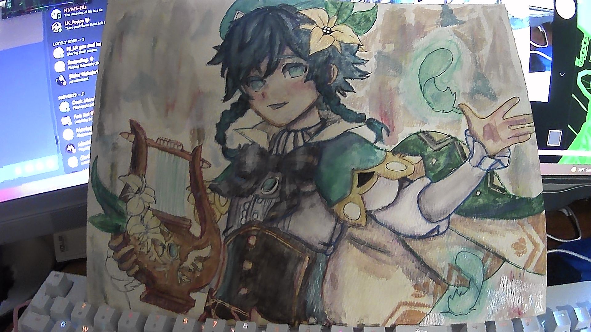 Here's a Venti water paint too- Genshin Impact | HoYoLAB