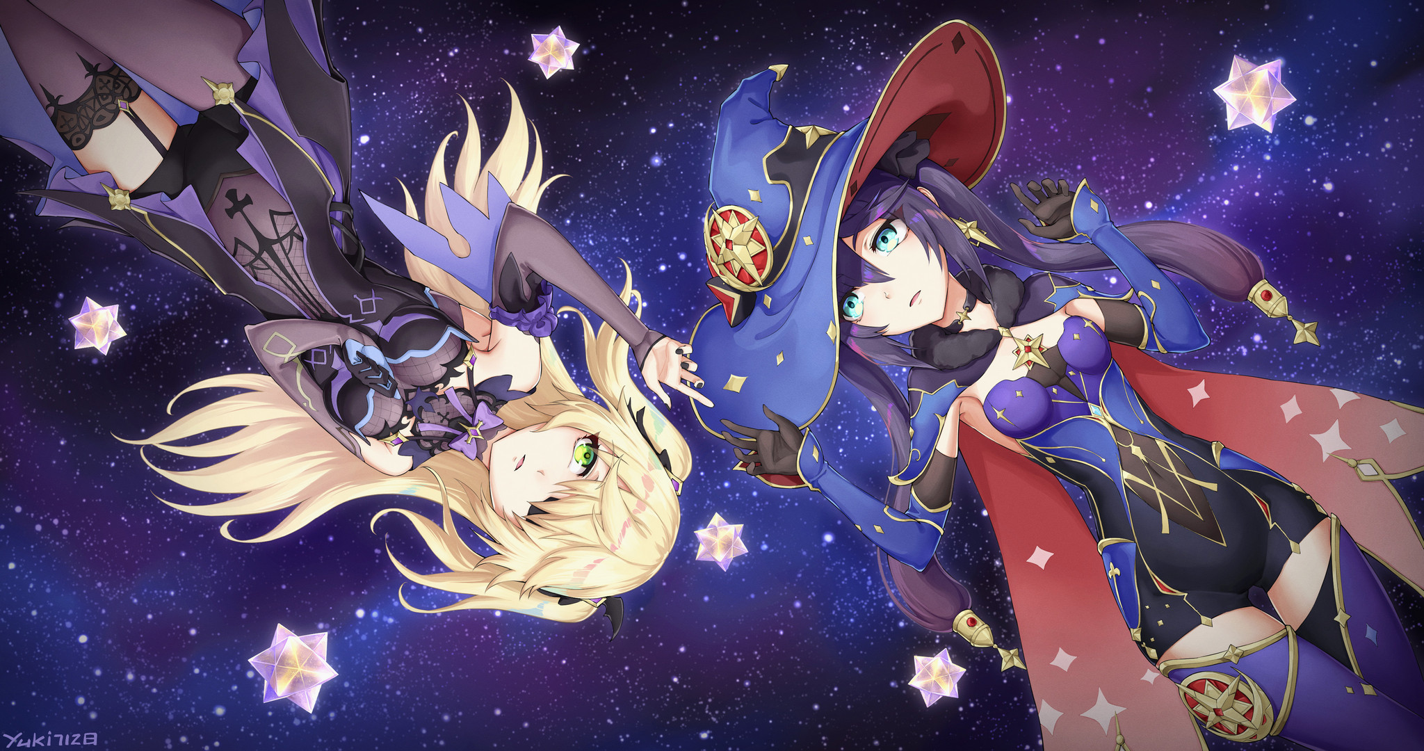 Fischl & Mona Genshin Impact | HoYoLAB