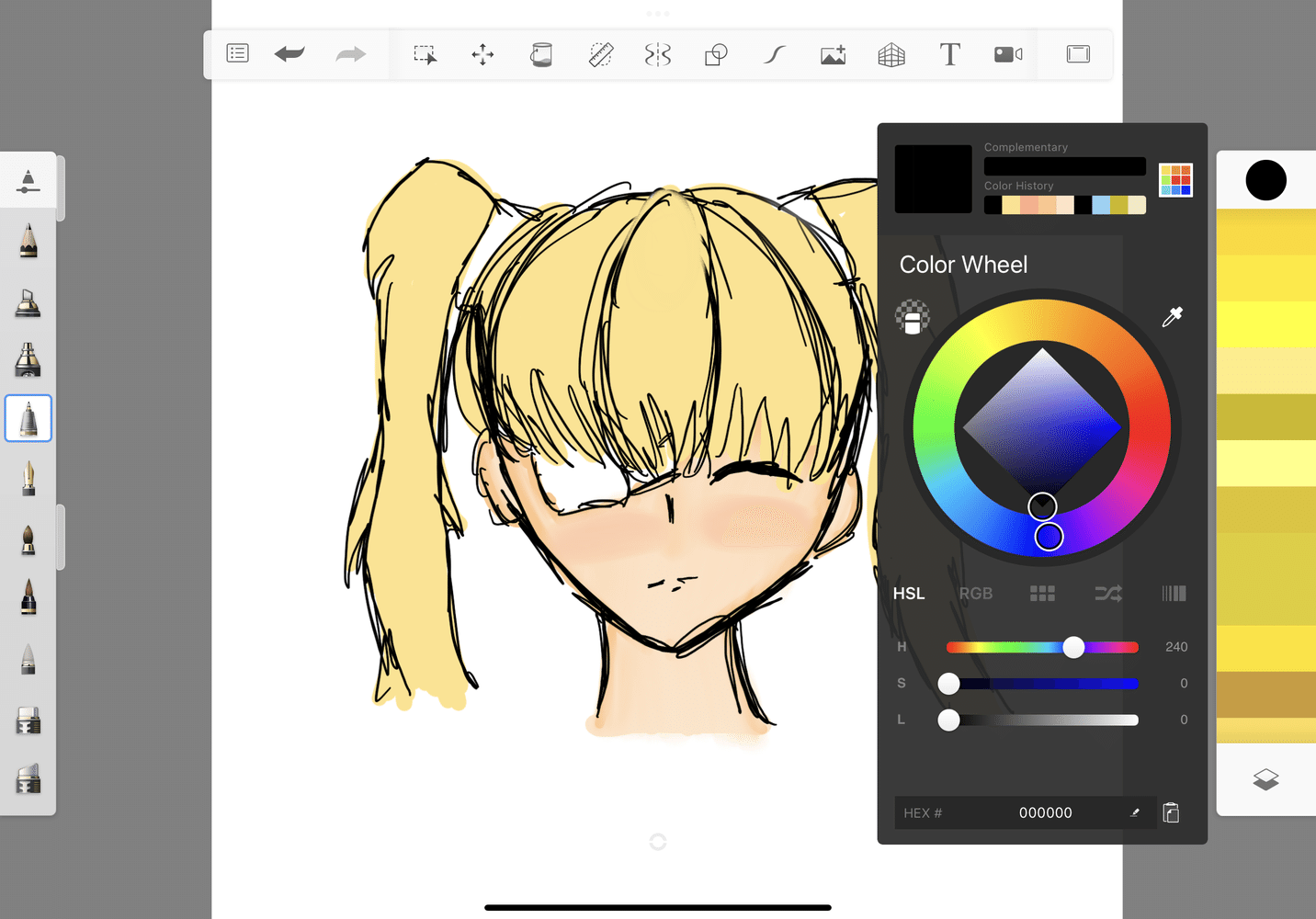 How to draw human faces for begginers in ditigal or paper! Genshin ...