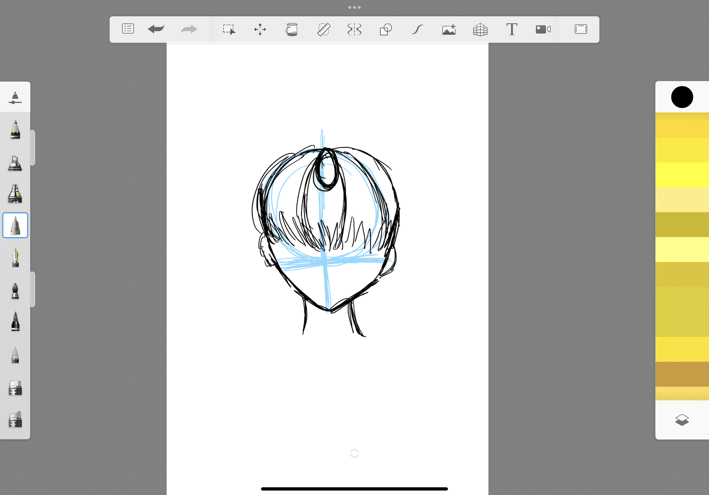 How to draw human faces for begginers in ditigal or paper! Genshin ...