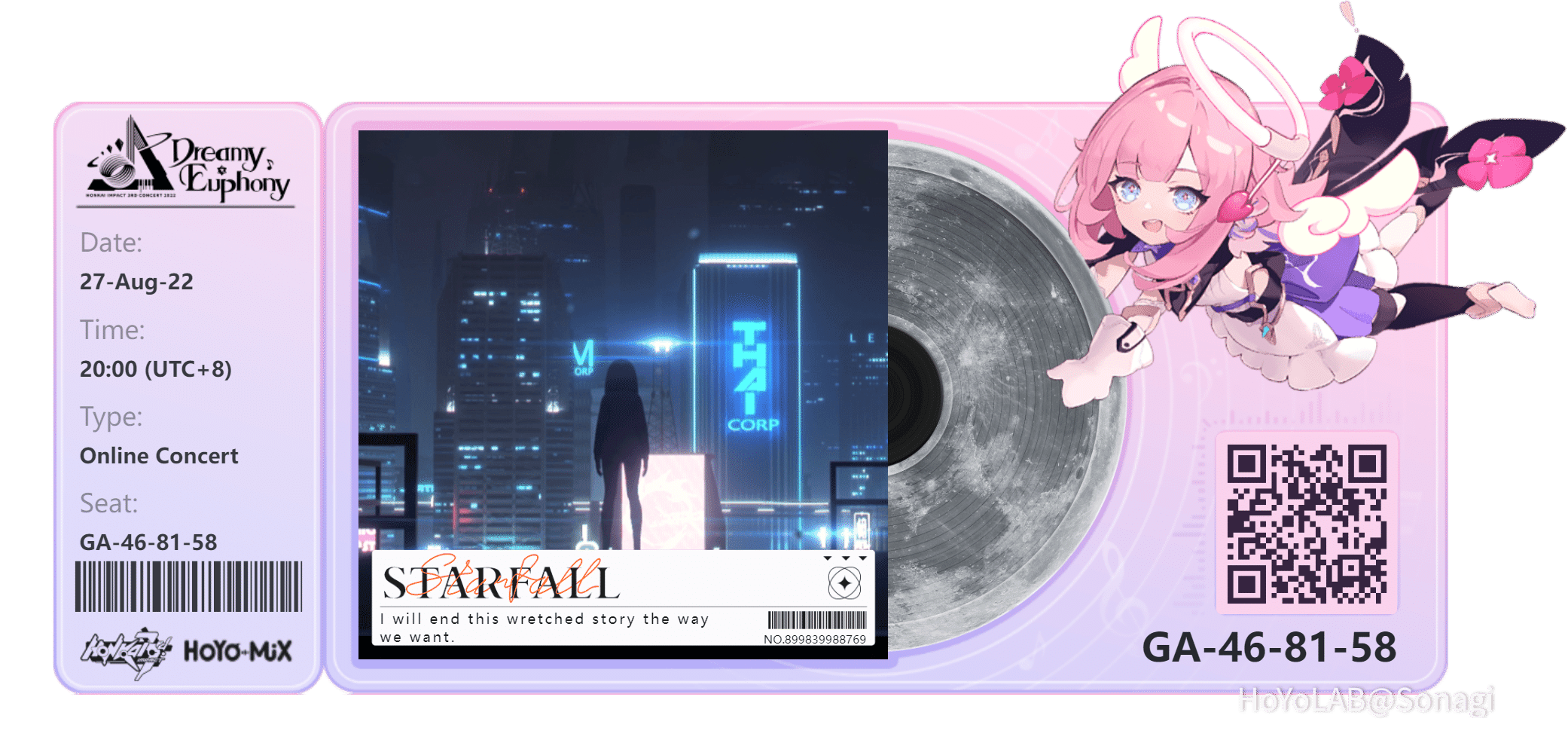 Sharing my designs for the concert tickets Honkai Impact 3rd | HoYoLAB