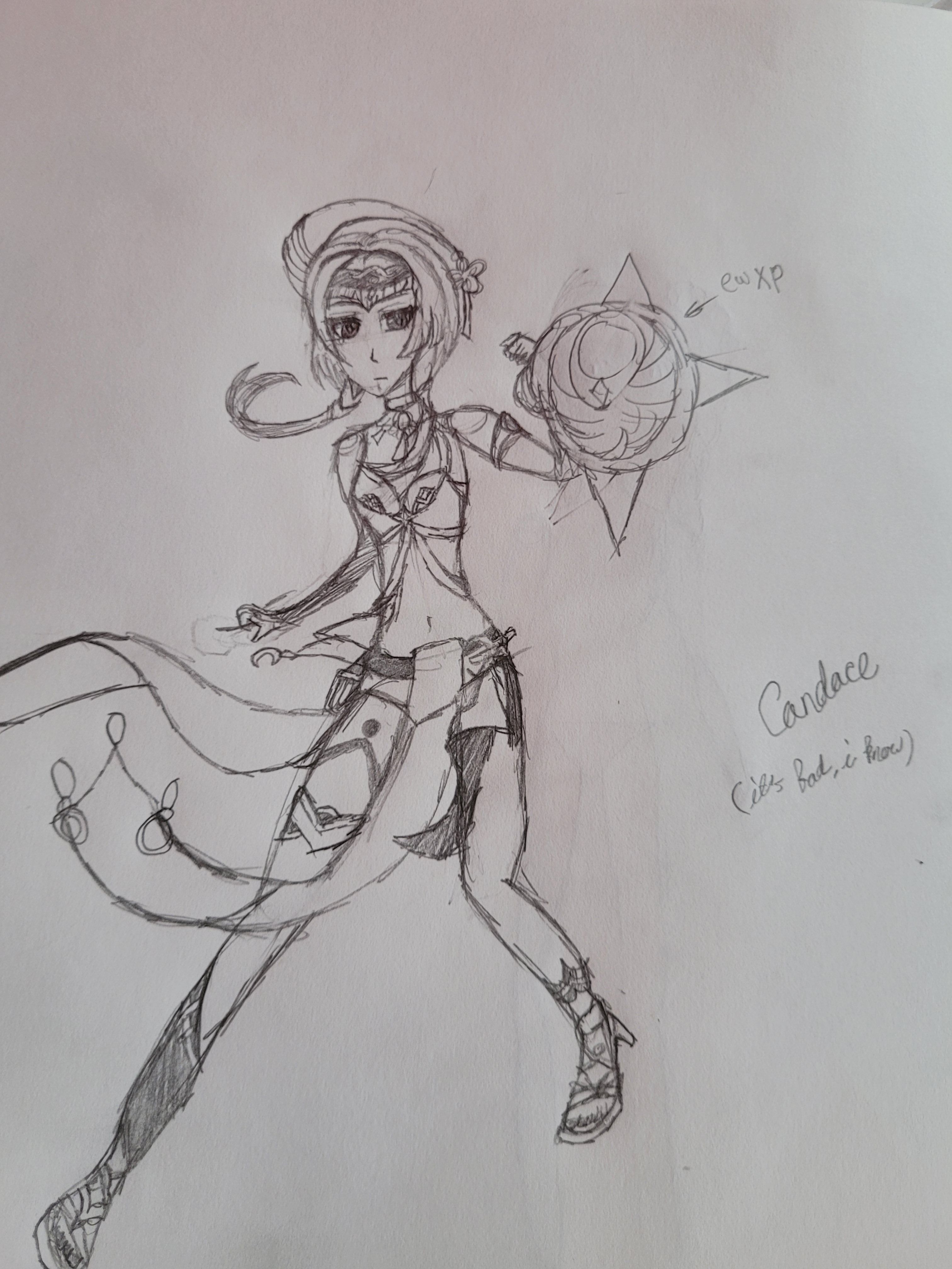 Candace doodle Genshin Impact | HoYoLAB