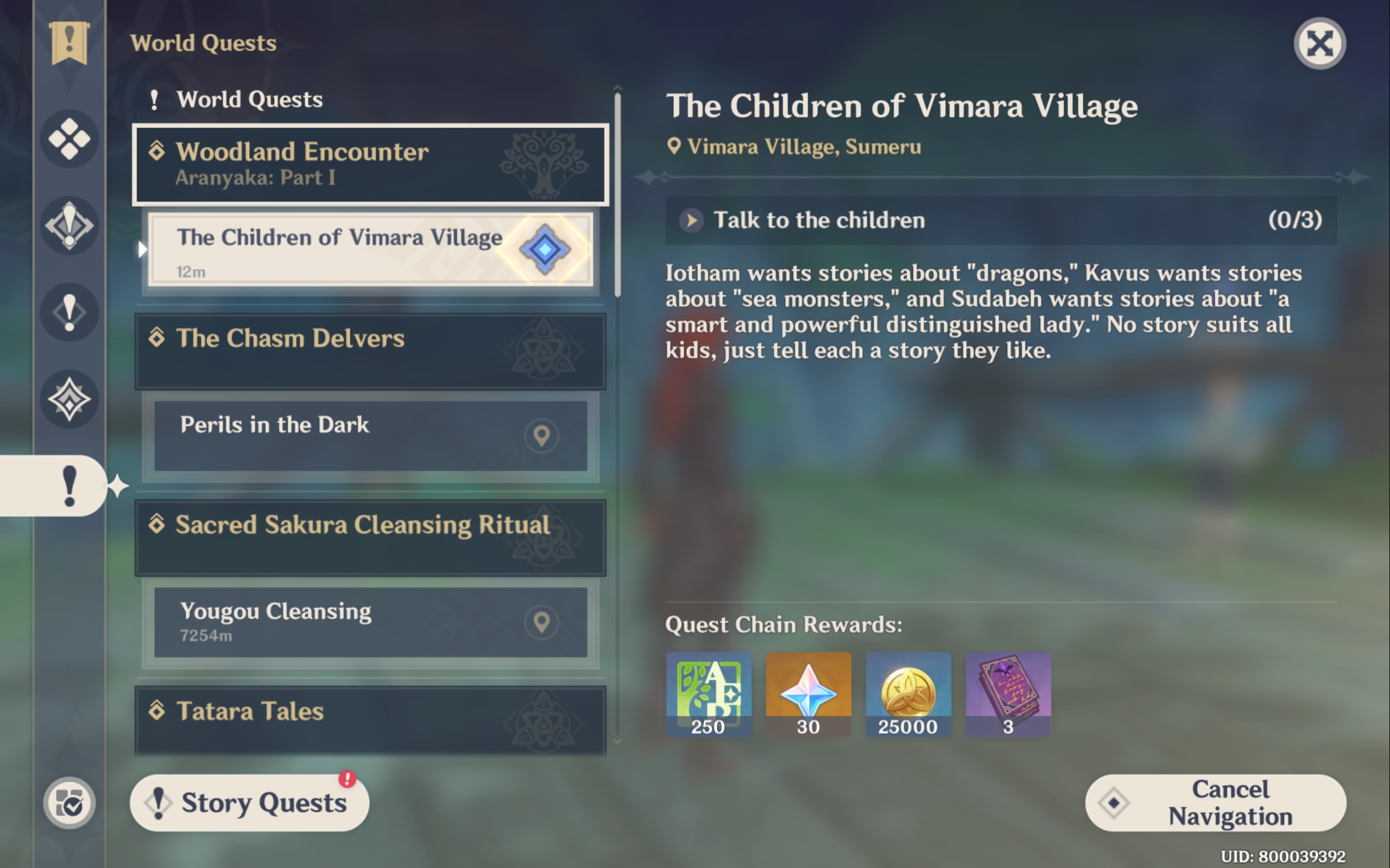 First Sumeru's World Quest Genshin Impact | HoYoLAB