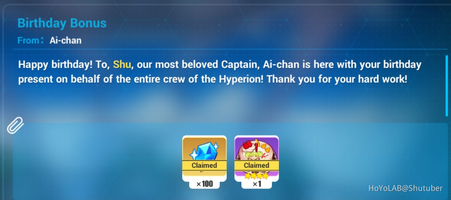 Thank you Honkai! Honkai Impact 3rd | HoYoLAB