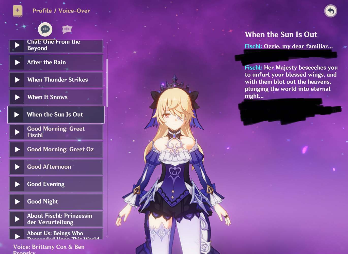 Fischl’s Dictionary Genshin Impact | HoYoLAB