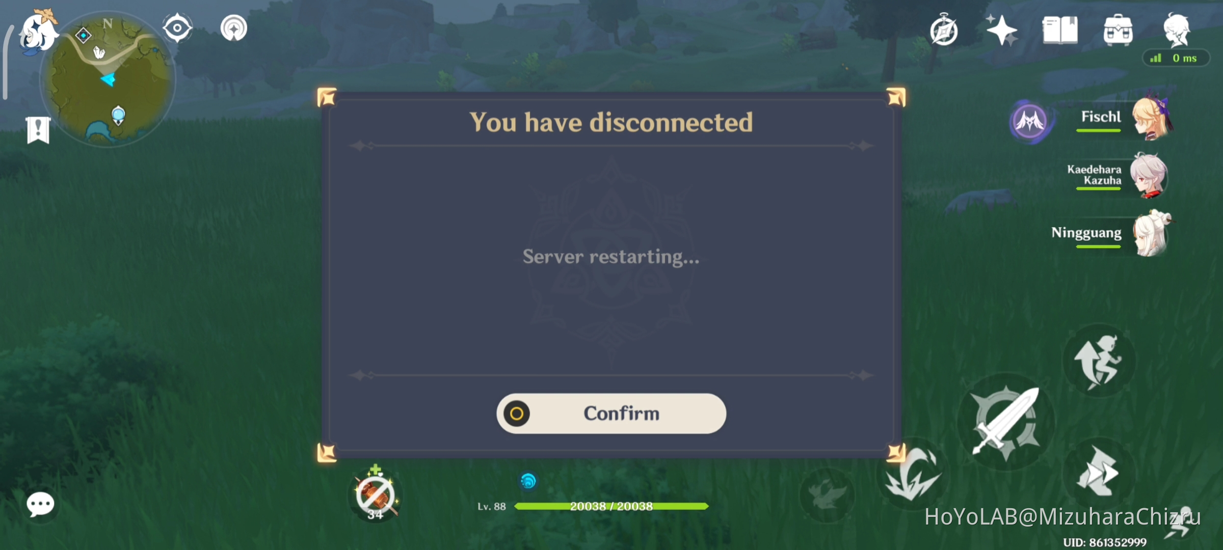 got disconnected Genshin Impact | HoYoLAB