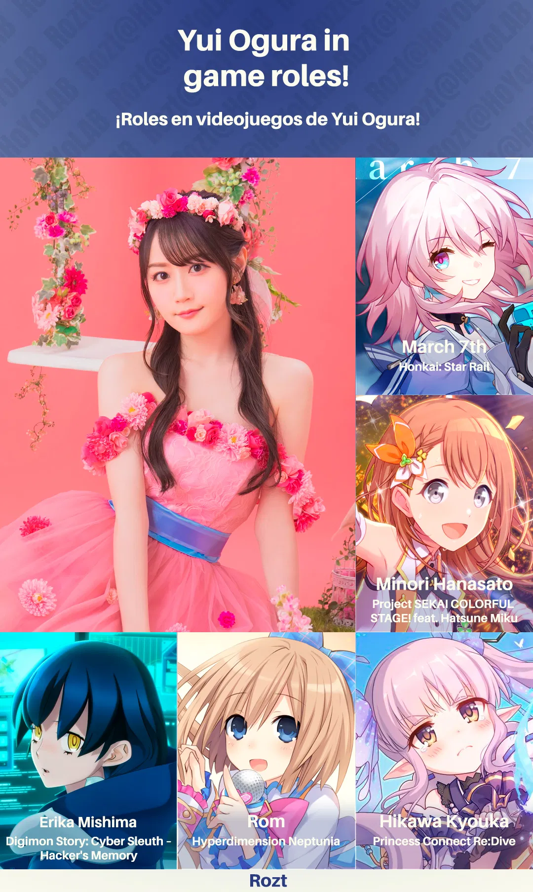 March 7th's voice actor in game roles! / ¡Roles en videojuegos de la seiyuu de Siete de Marzo ...