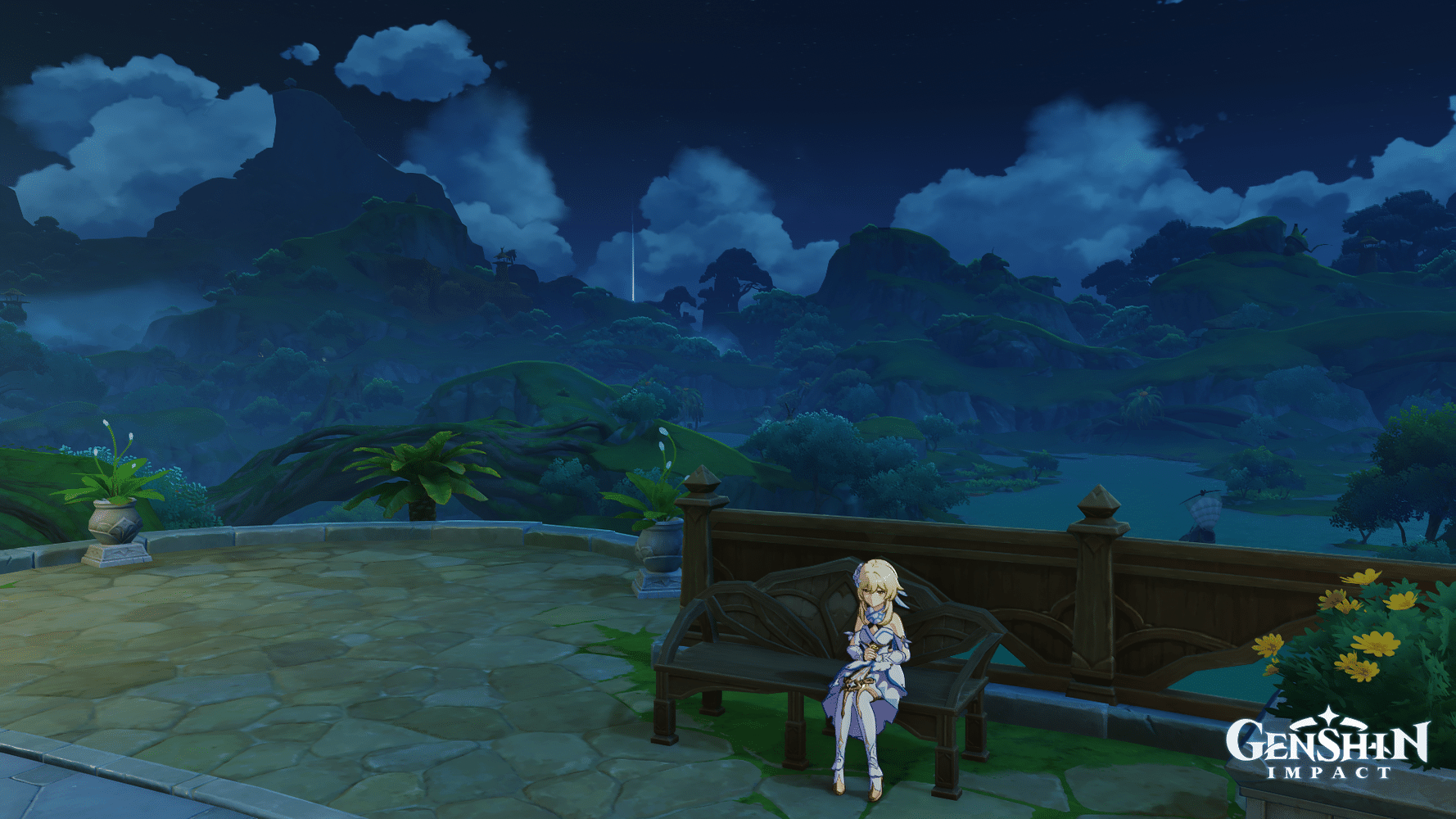 " Traveller's favourite bench " Genshin Impact | HoYoLAB