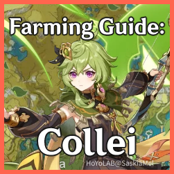 Ressourcen Hilfszettel für Collei (Farming Guide + Empfehlungen ...