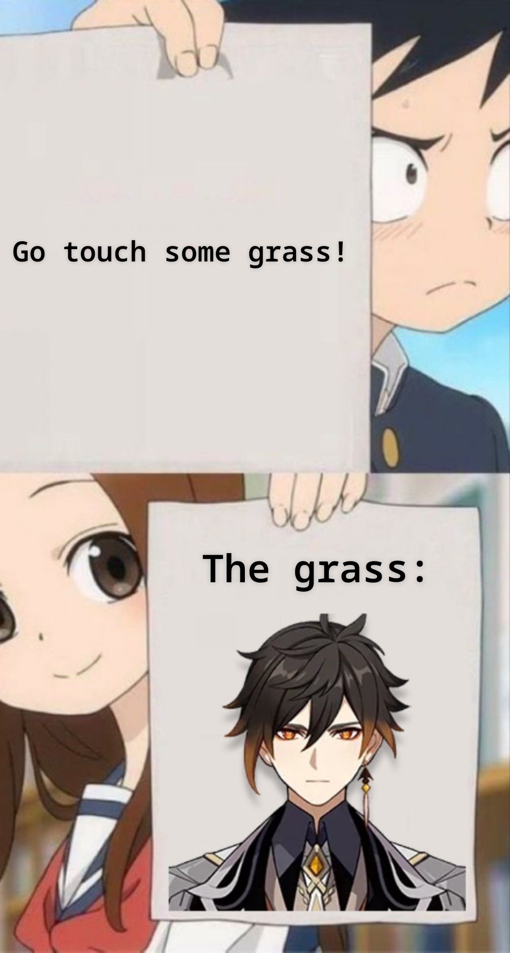 I will touch some... grass Genshin Impact | HoYoLAB