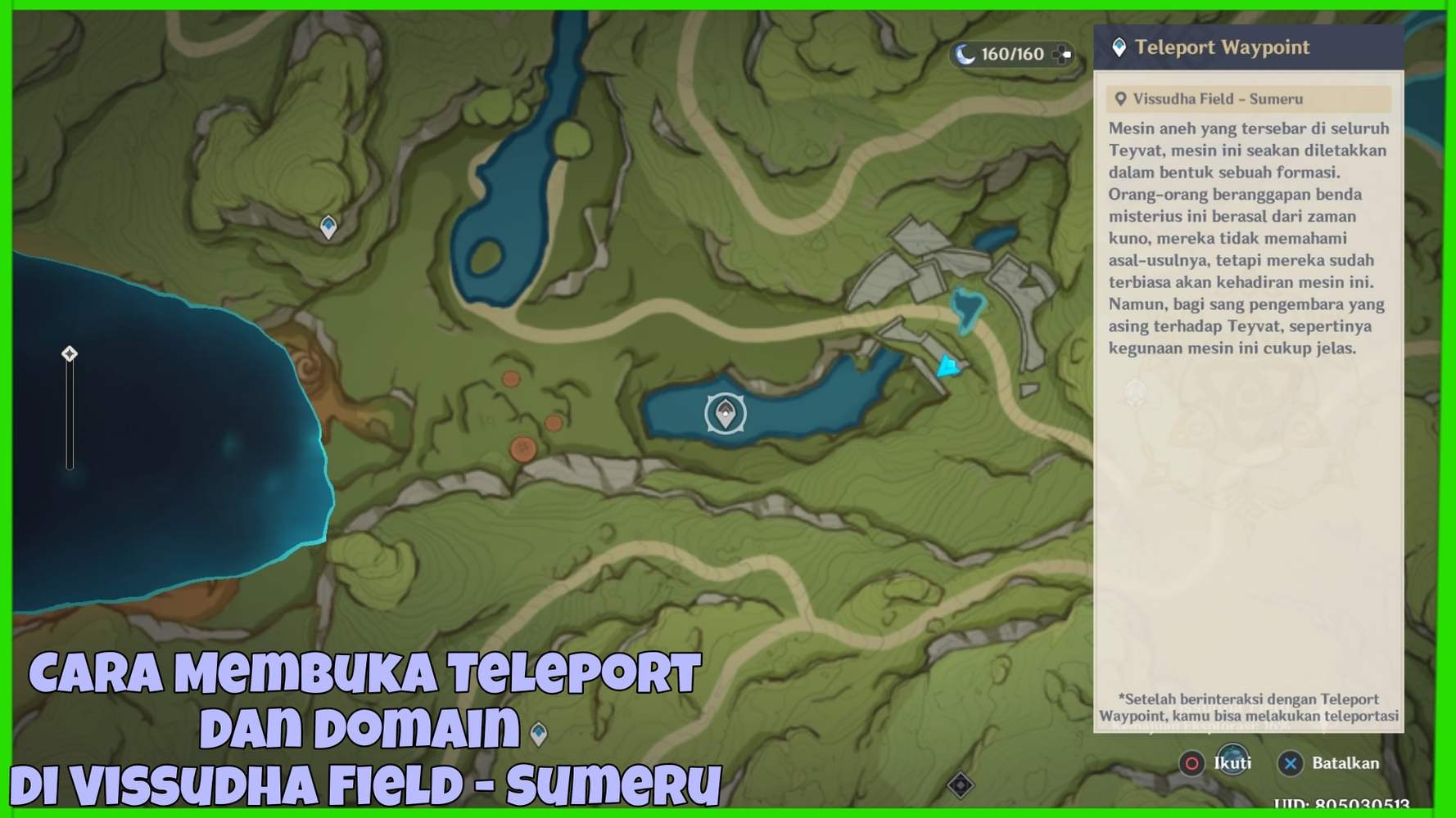 [V3.0] Cara Membuka Teleport & Domain Dalam Air Di Vissudha Field - Sumeru Genshin Impact | HoYoLAB