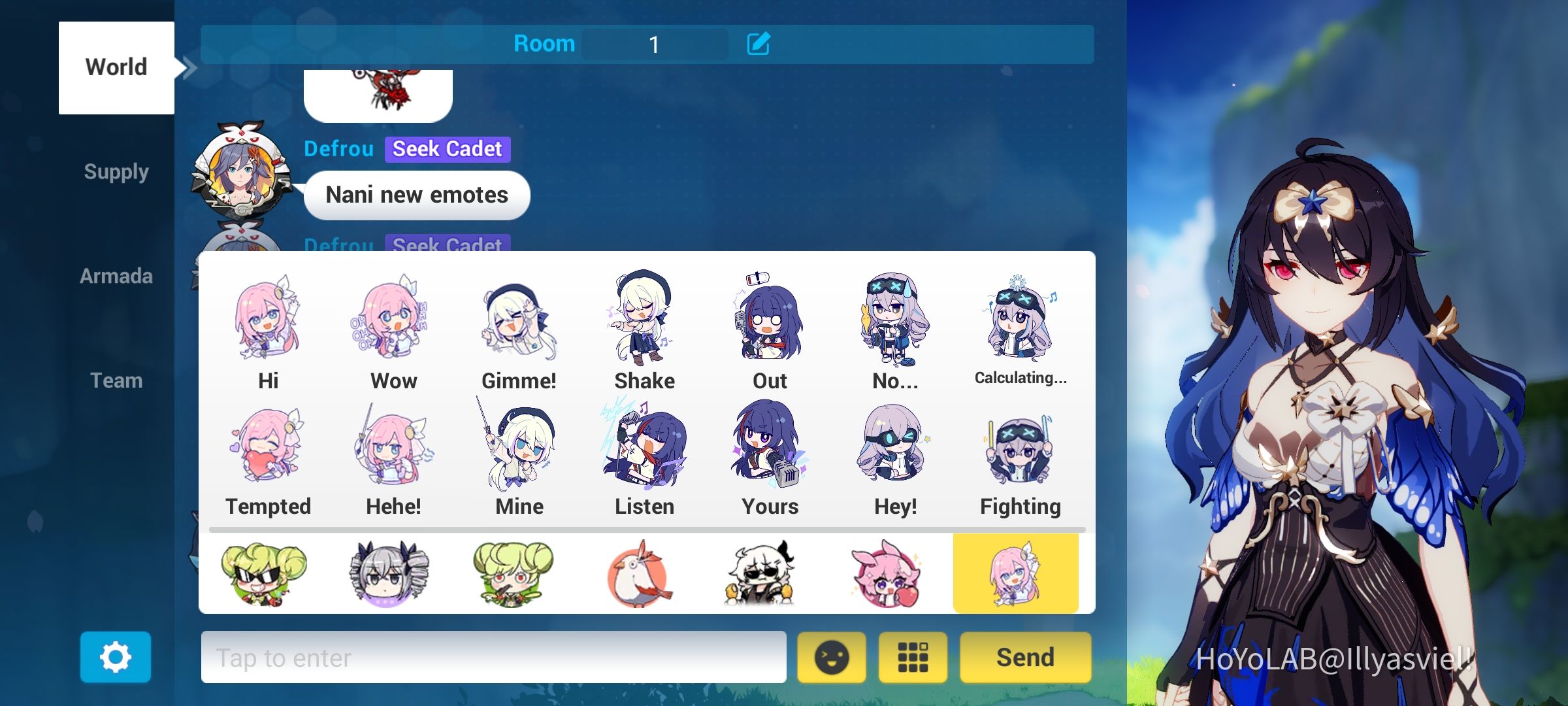 New emojis (≧ ≦) Honkai Impact 3rd | HoYoLAB