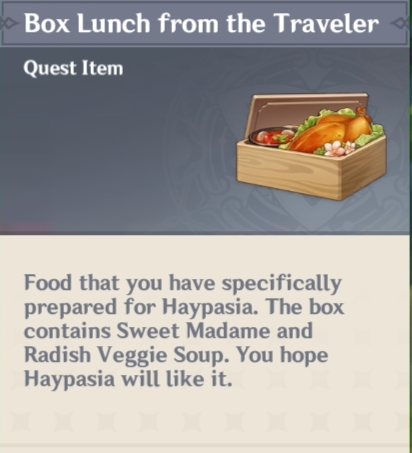 Box Lunch from the Traveler Genshin Impact | HoYoLAB