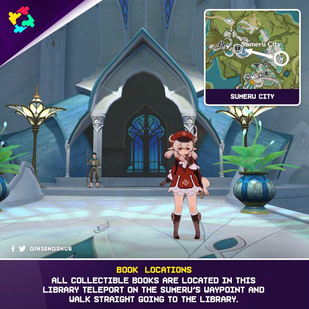 [v3.0] Sumeru Book Locations, Achievements & New Name Card | Genshin ...