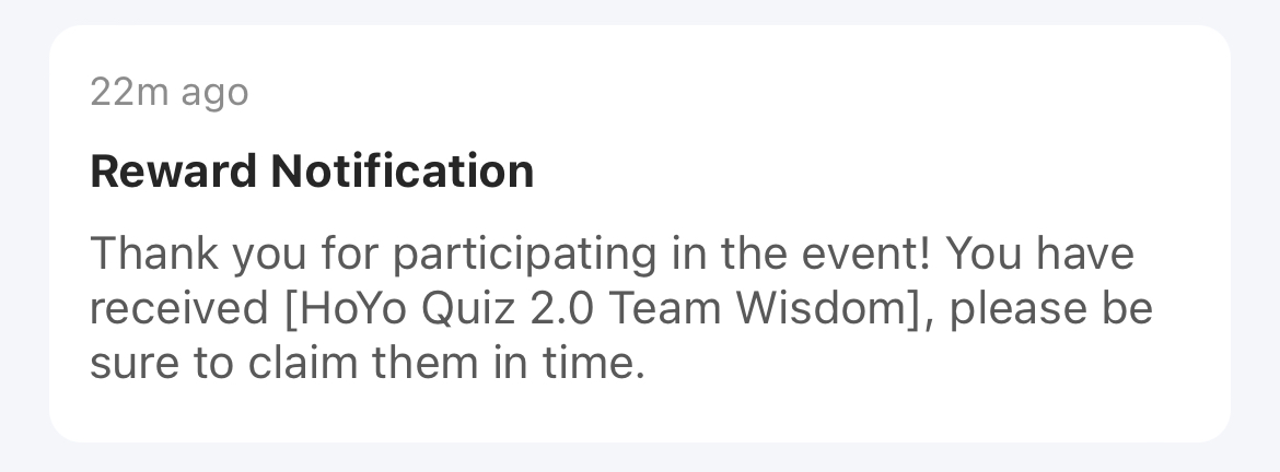 Reward Notification Genshin Impact | HoYoLAB