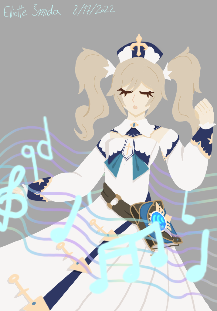 Barbara drawing Genshin Impact | HoYoLAB