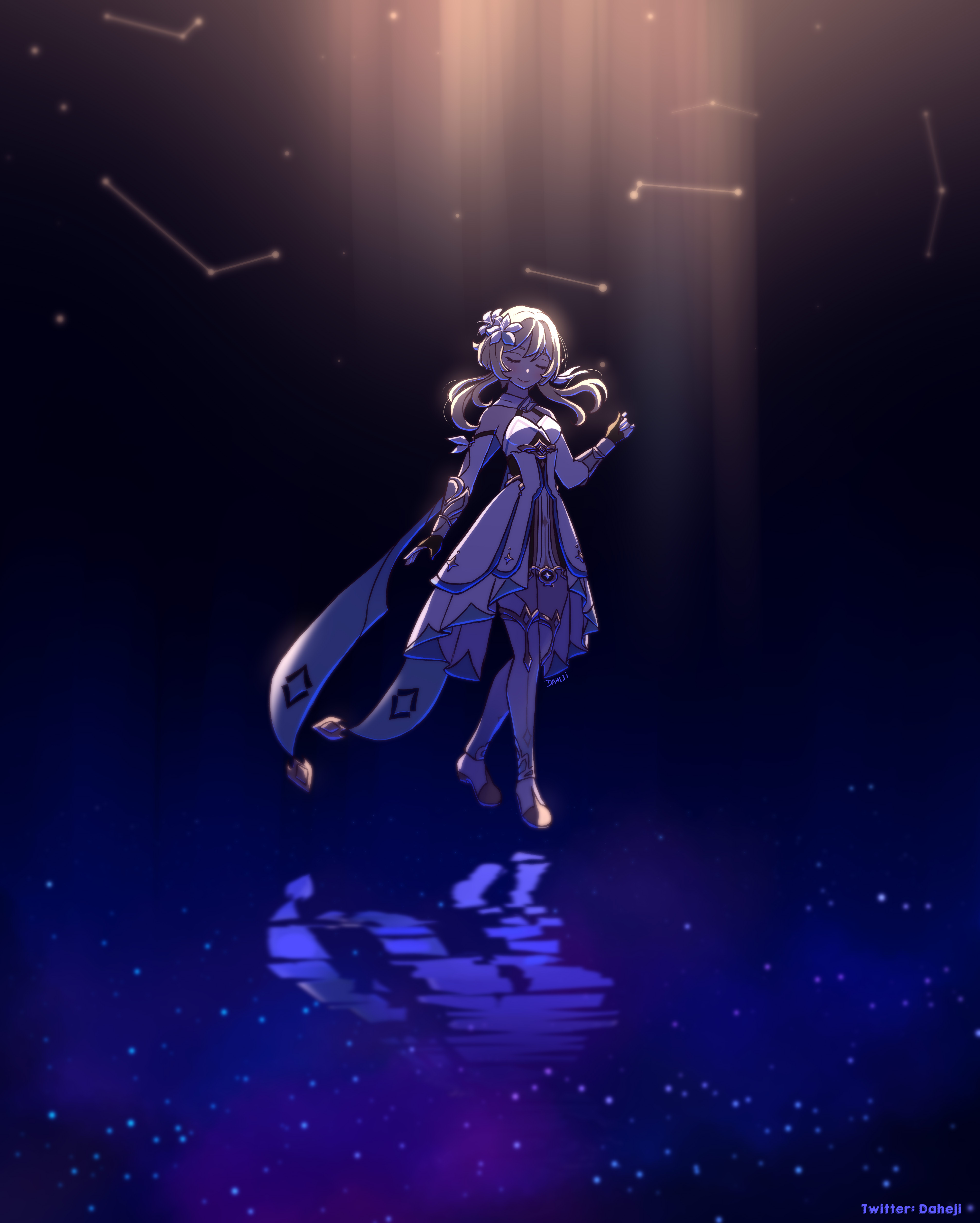 Lumine, the Sky and the Abyss Genshin Impact | HoYoLAB