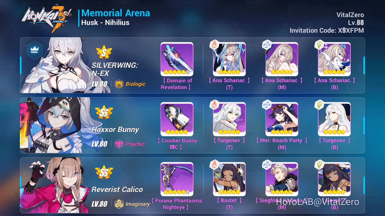 Nihilus - 46K. Memorial Arena Honkai Impact 3rd | HoYoLAB