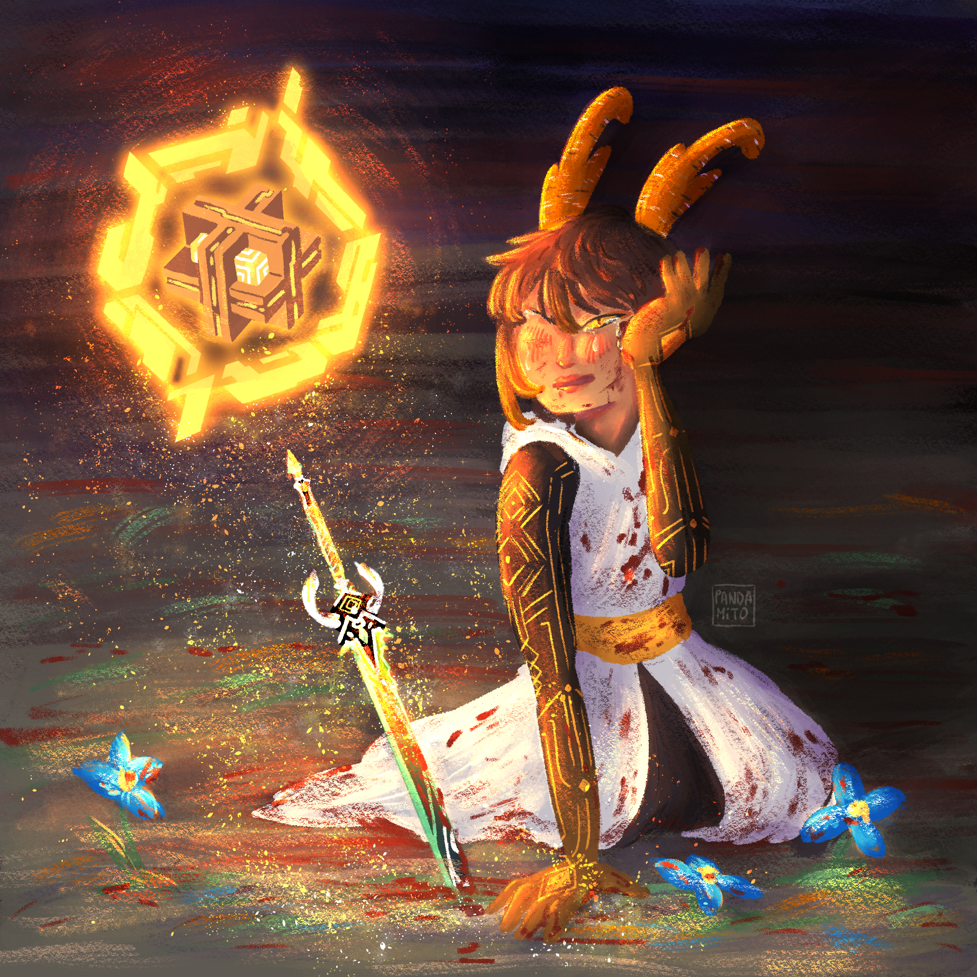 "Memory of Dust", submission for "Vago Mundo" Zhongli Fan Art Contest ...