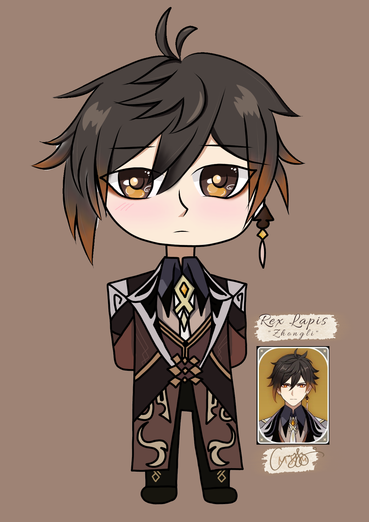 Zhongli Chibi | Genshin Impact | HoYoLAB