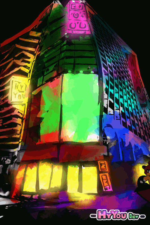 LOOP「 Zhongli in Dark Tokyo - the Great Neon City 」 .gif | HoYoLAB