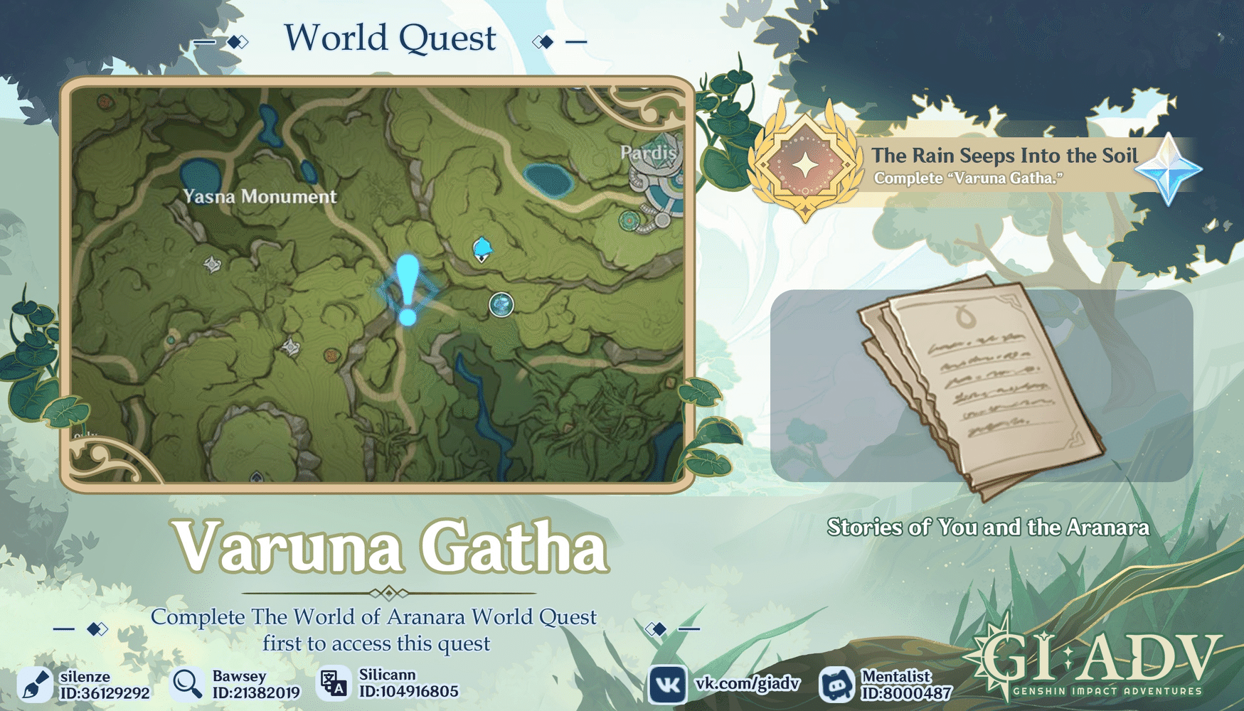 🍁Varuna Gatha World Quest | English version Genshin Impact | HoYoLAB