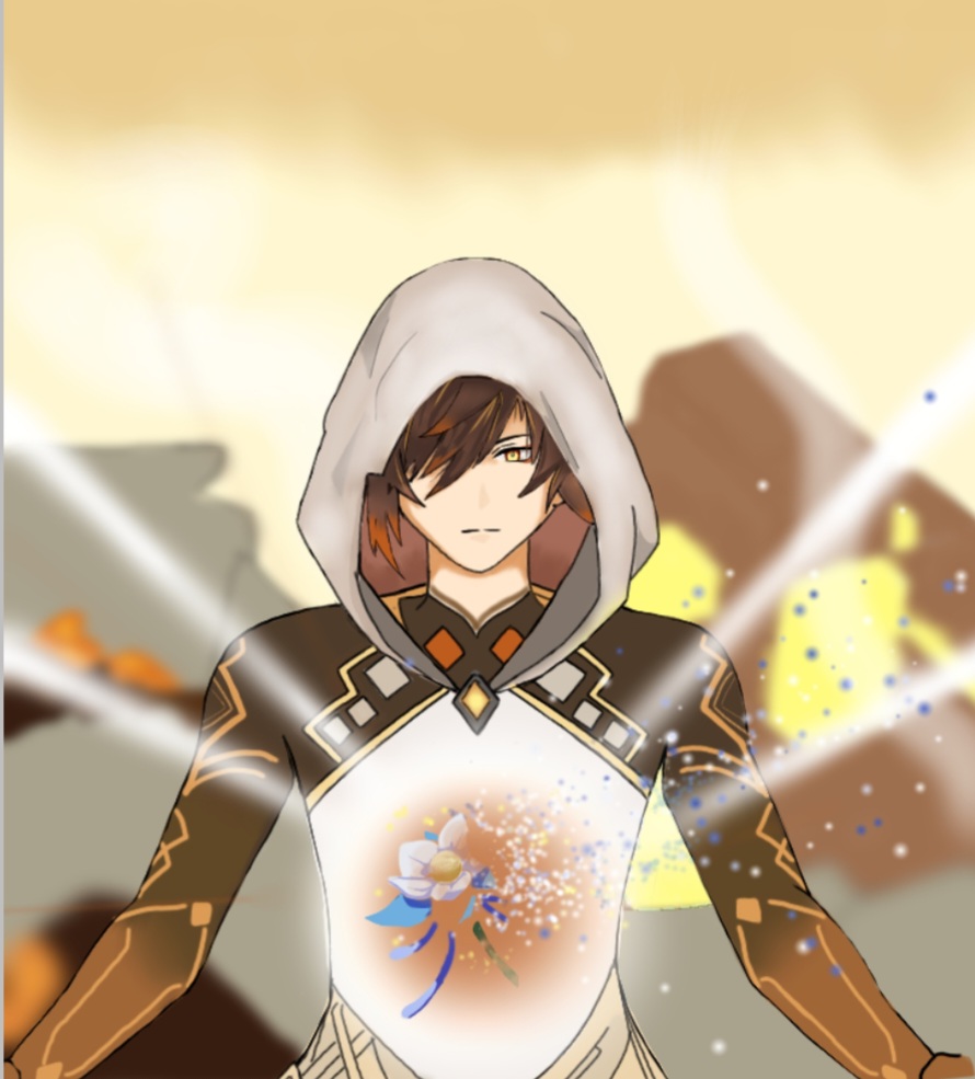 Zhongli Fanart - Vago mundo Genshin Impact | HoYoLAB