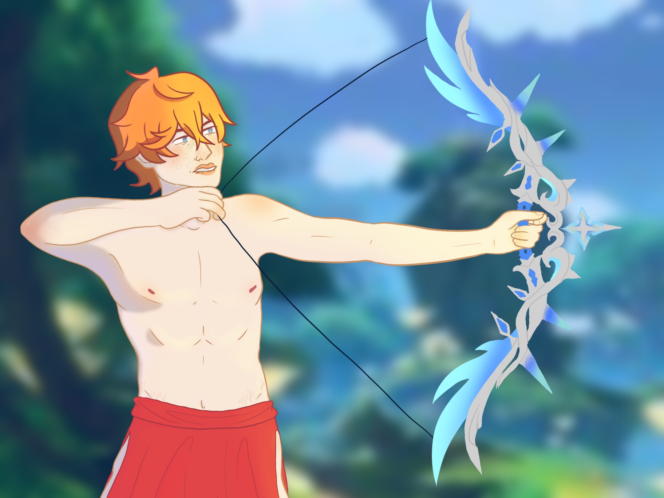 Childe’s bow practice Genshin Impact | HoYoLAB