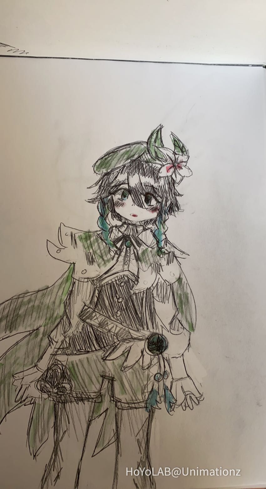 An old venti doodle Genshin Impact | HoYoLAB